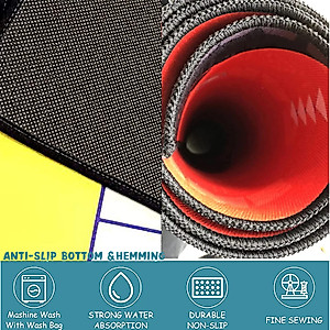 Black Basketball Floor Home Decor Print Large Area Rugs for Teen Boy Kids Bedroom, Non-Skid Rubber Back Indoor Floor Carpet Yoga Mat Living Room Bedroom Play Room Mat