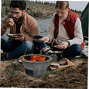 Yardenfun Outdoor Grill Portable Camping Stove Grill for Camping Japanese Dining Table Charcoal Burner Charcoal Outdoor Grills Outdoor Fire Pits Barbecue Grill Stove for Bbq Pig Iron On Foot