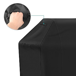 Grill Cover 60 inch, iCOVER Waterproof Outdoor BBQ Gas Barbecue Covers, Polyester Lightweight Easy On/Off, Dustproof for Weber Char-Broil Nexgrill and More Grills