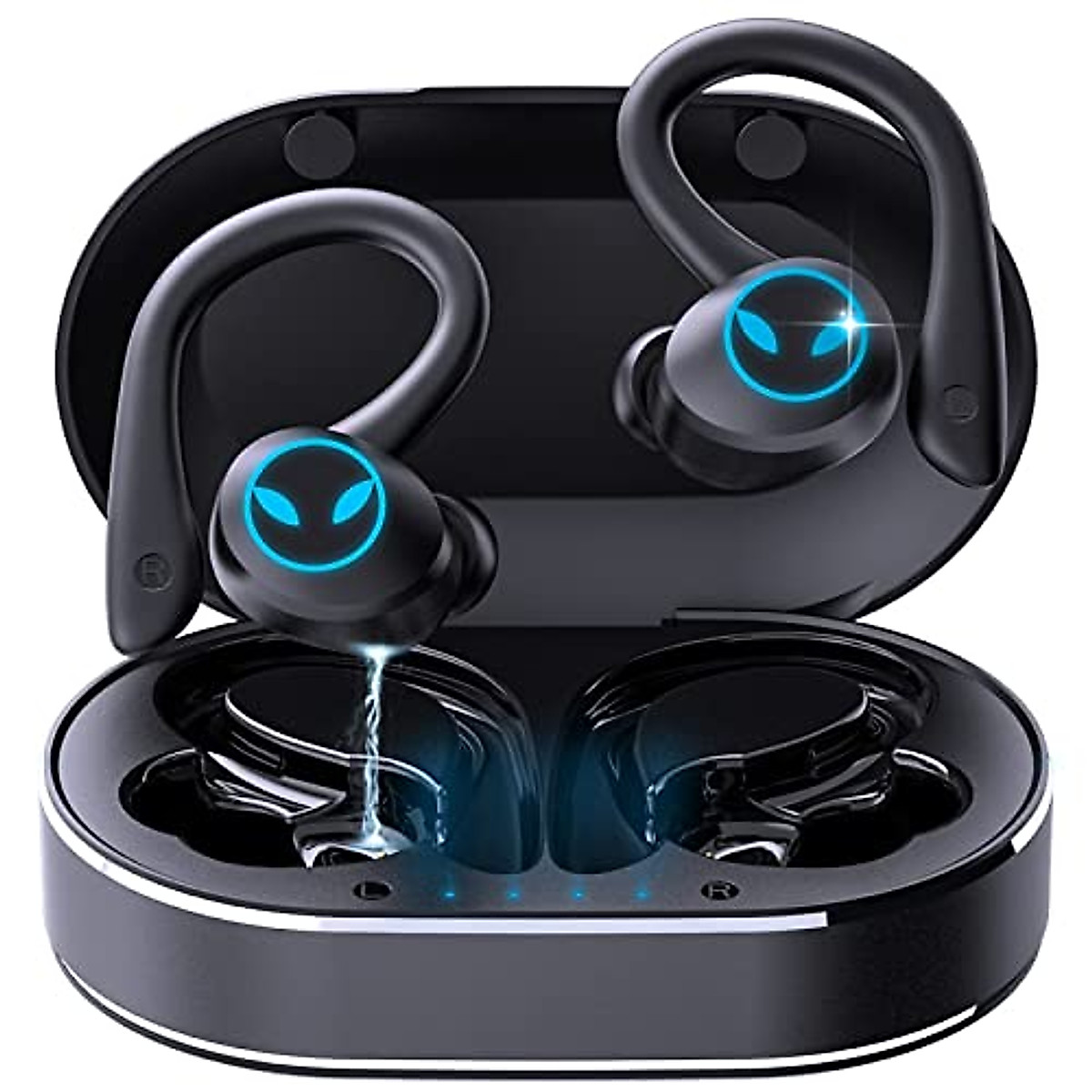 Wireless Earbuds Bluetooth Headphones Sport, Over Ear Wireless Ear buds with Earhooks Bass Sound Built-in Mic Waterproof in Ear Bluetooth Earphones, 2022 ear buds wireless bluetooth eabuds Workout