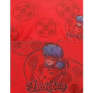 Miraculous Women's Ladybug Classic Print Long Sleeve Beach Rash Guard Shirt Cover Up Top (as1, Alpha, x_l, Regular, Regular, Red)