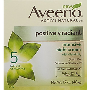 Aveeno Positively Radiant Intensive Night Cream, 1.7 Ounce