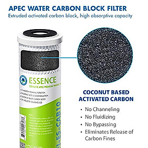 APEC Water Systems FILTER-SET-ESPH High Capacity Replacement Filter Set For Essence Series Alkaline Reverse Osmosis Water Filter System Stage 1-3&6