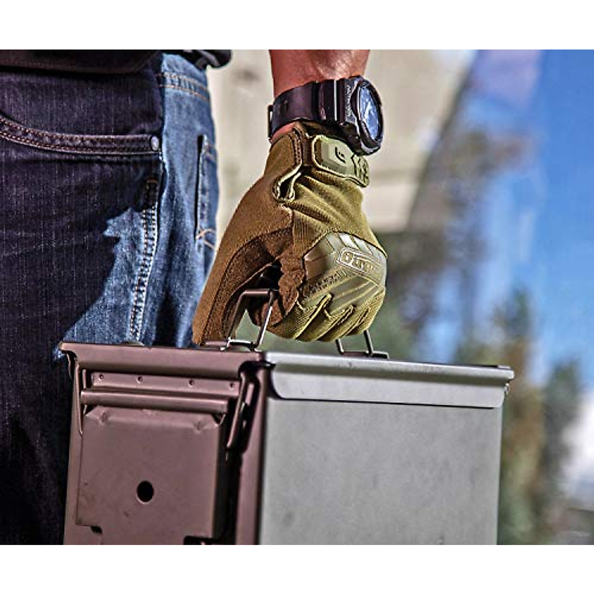 IRONCLAD Command Tactical Pro, Touch Screen Gloves Conductive Palm and Fingers, All-Purpose, Multi-Colors, Performance Fit, Machine Washable, Sized S, M, L, XL, XXL (1 Pair) (Medium, OD Green)