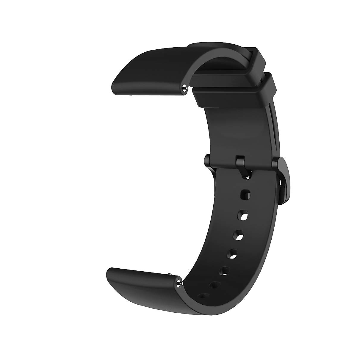 TenCloud Watch Band Compatible with Nerunsa Smart Watch P66D Band Silicone Straps Sport Wristbands Accessories (Black)