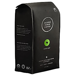 Kicking Horse Coffee, Kick Ass, Dark Roast, Whole Bean, Certified Organic, Fairtrade, Kosher Coffee, 2.2 Lb, 35.2 Ounce