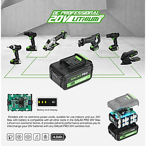 GALAX PRO Circular Saw and Reciprocating Saw Combo Kit with 1pcs 4.0Ah Lithium Battery and One Charger, 7 Saw Blades and Tool Bag