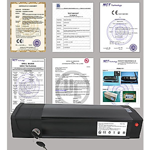 Joyisi Ebike Battery 52V 20AH, Lithium Ion Battery with Charger, USB Port and Taillight, Electric Bike Battery for 1000W 750W 500W 250W E-Bike Motor Kit