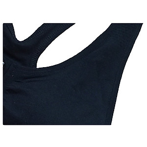 ohlyah Women's Zipper Front Closure Sports Bra Racerback Yoga Bras 3 Pack L