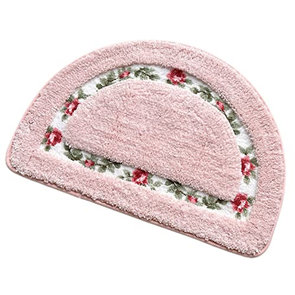 Nice Rose Flower Area Rugs Soft Non Slip Absorbent Bath Mat Bathroom Rugs Door Mat Kitchen Mat 15.74 x 23.62 Inch