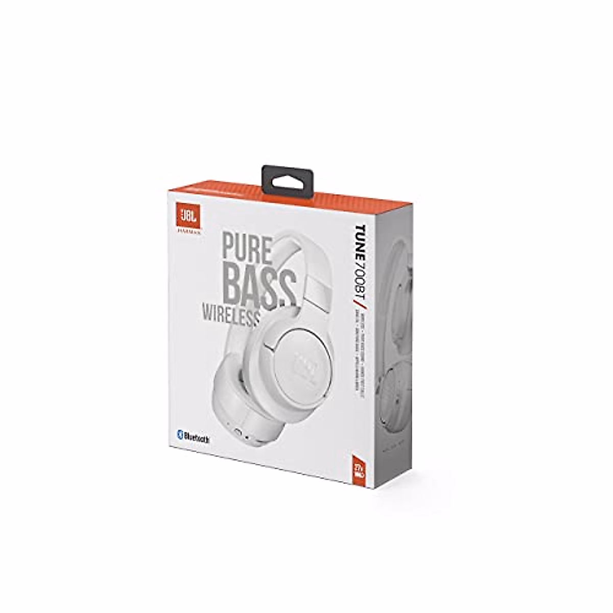 JBL TUNE 700BT - Wireless Over-Ear Headphones - White (Renewed)