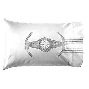 Jay Franco Star Wars Falcon Schematics Full Size Sheet Set - 4 Piece Set Super Soft and Cozy Kid’s Bedding - Fade Resistant Microfiber Sheets