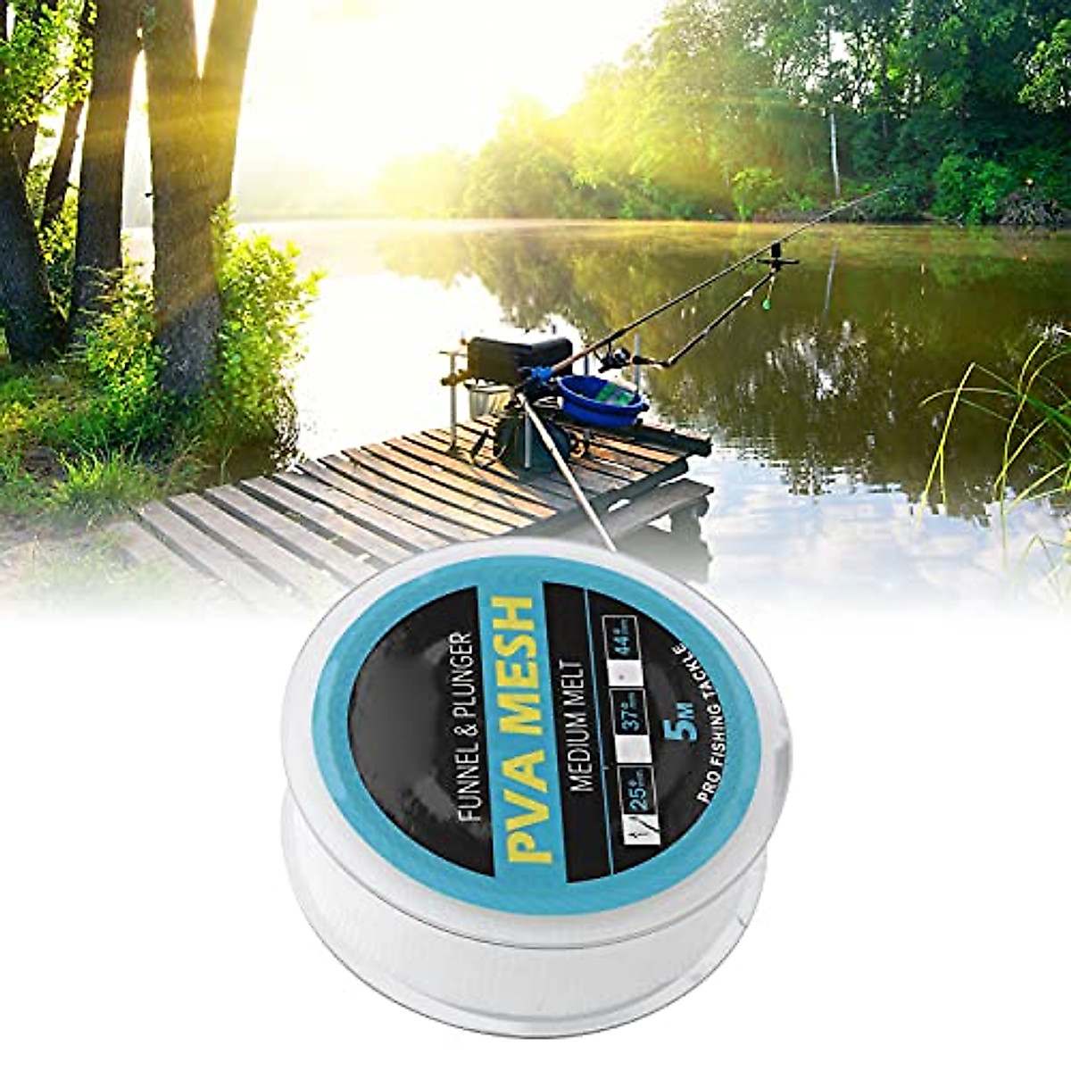 Bait Bag Protect Fish Net, Eco‑Friendly Trap Bait Bag PVA at All Seasons Accessory Tools for Nesting(25mm*5m)