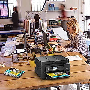 Epson WorkForce ET-4750 EcoTank Wireless Color All-in-One Supertank Printer with Scanner, Copier, Fax and Ethernet