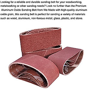 Sackorange 18 PCS 2-1/2 x 16 Inch Abrasive Sanding Belts - 3 Each of 60 80 120 150 240 400 Grit Aluminum Oxide Clothed Backing Sander Belts For Sanding Wood-Working,Metal and Paint (2.5" x 16")