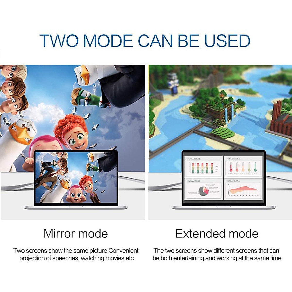 QGeeM USB C to DVI Cable Adapter, 4K@30Hz Thunderbolt 3 to DVI 6FT USB 3.1 Type C to DVI(24+1) Male 4K@30Hz Cable Compatible with 2018 MacBook Pro, Surface Book 2, Dell XPS 13, Galaxy S10 (1.8M)