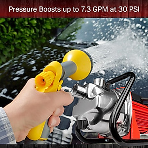 Red Lion RJSE-75SS 115 Volt, 3/4 HP, 11 GPM Stainless Steel Sprinkler Utility Pump with 8-ft. Cord, Red, 614432