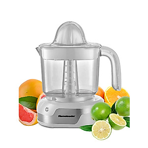Homeleader Electric Citrus Juicer, Lemon Squeezer with Powerful Motor and LED Working Lamp, Orange Juicer for Grapefruits, Orange and Lemon-White, 1.2L
