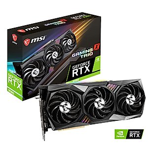 MSI Gaming GeForce RTX 3080 10GB GDRR6X 320-Bit HDMI/DP Nvlink Tri-Frozr 2 Ampere Architecture OC Graphics Card (RTX 3080 GAMING X TRIO 10G)