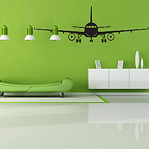 MAKLYER Airplane Wall Stickers DIY Airplane Wall Stickers Boys Art Decorative Wallpaper Biplane Silhouette Stickers Suitable for Families Children's Rooms Gifts for Boys