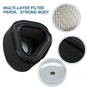 LOCOPOW 1208314 12 083 05 Air Filter Replace M92359 GY20574 am121608 am123553 Fit for Kohler Command Pro 12.5hp 13hp 14hp 15hp 16hp Fit for John Deere GT255 LT155 LT133 STX38 LX255 LT150
