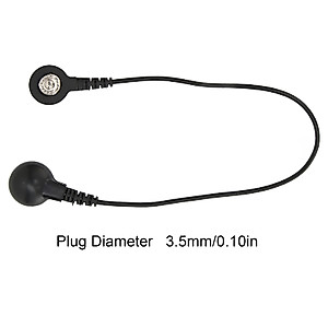 Tens leadss Wires, Tens leadss 3.5mm Electrode Wires Tens Replacement Electrode Wires Leads Tens Cables Standard Connection Snap Cable for Digital Device for Electrode Leads Massager Machine