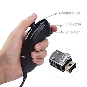 Motion Plus Wii Controllers 2Packs with Nunchucks, Wii Remote Controllers Compatible for wii and Wii U with Built in Motion Plus