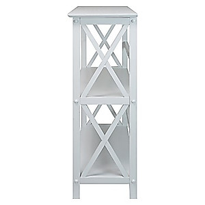 Casual Home 3-Shelf Montego Bookcase, White