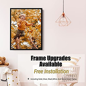 Custom Framed Canvas Prints With Your Photos - Personalized Picture To Canvas Wall Art - Floating Frames Available (6" Wx8 H)