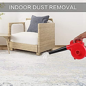 Boshen Handheld Electric Leaf Blower 110V 700W 5.5A 2 in 1 Corded Vacuum & Sweeper Lightweight Multifunctional Mini Leaf Blower for Home Porch Patio Computer Car