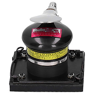 BORDSTRACT Pneumatic Random Orbital Sander, Zinc Alloy Dry Sanding Machine, Pneumatic Palm Auto Sander for Wood Polishing and Auto Body Work, Black