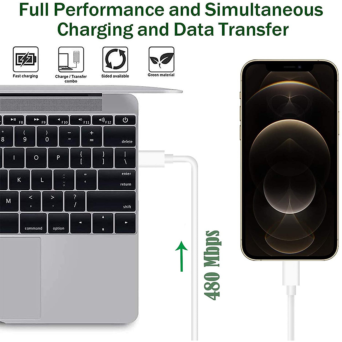 iPhone Charger [Apple MFi Certified] Apple Block USB C Fast Wall Plug with 3FT USB C to Lightning Cable for iPhone 13/14/14 Plus/14 Pro Max/12/12 Pro/Pro Max/11/Air pods Pro/iPad Air 3/Mini 4 (White)