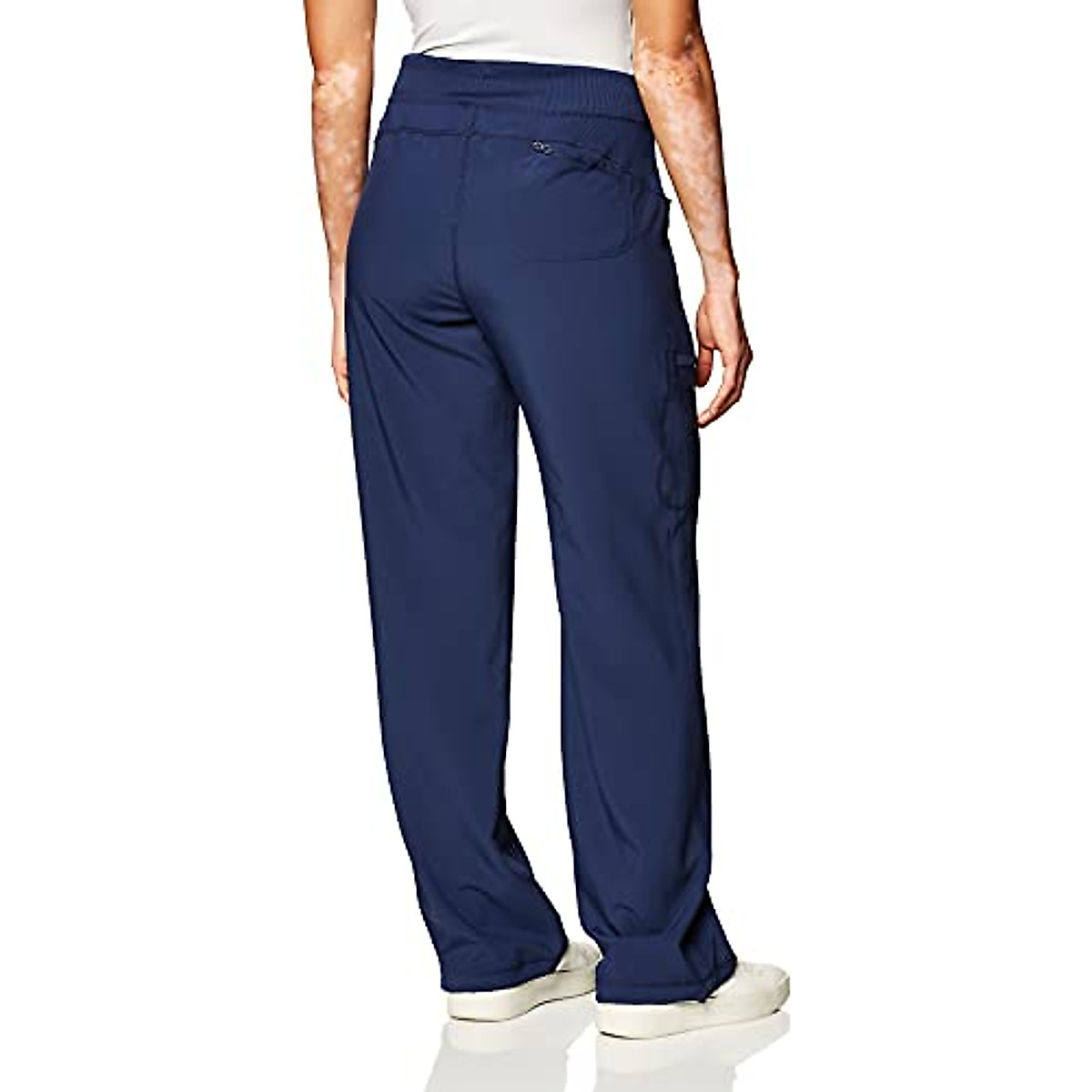 Cherokee Infinity Women Scrubs Pant Low Rise Straight Leg Drawstring 1123A, XL, Navy