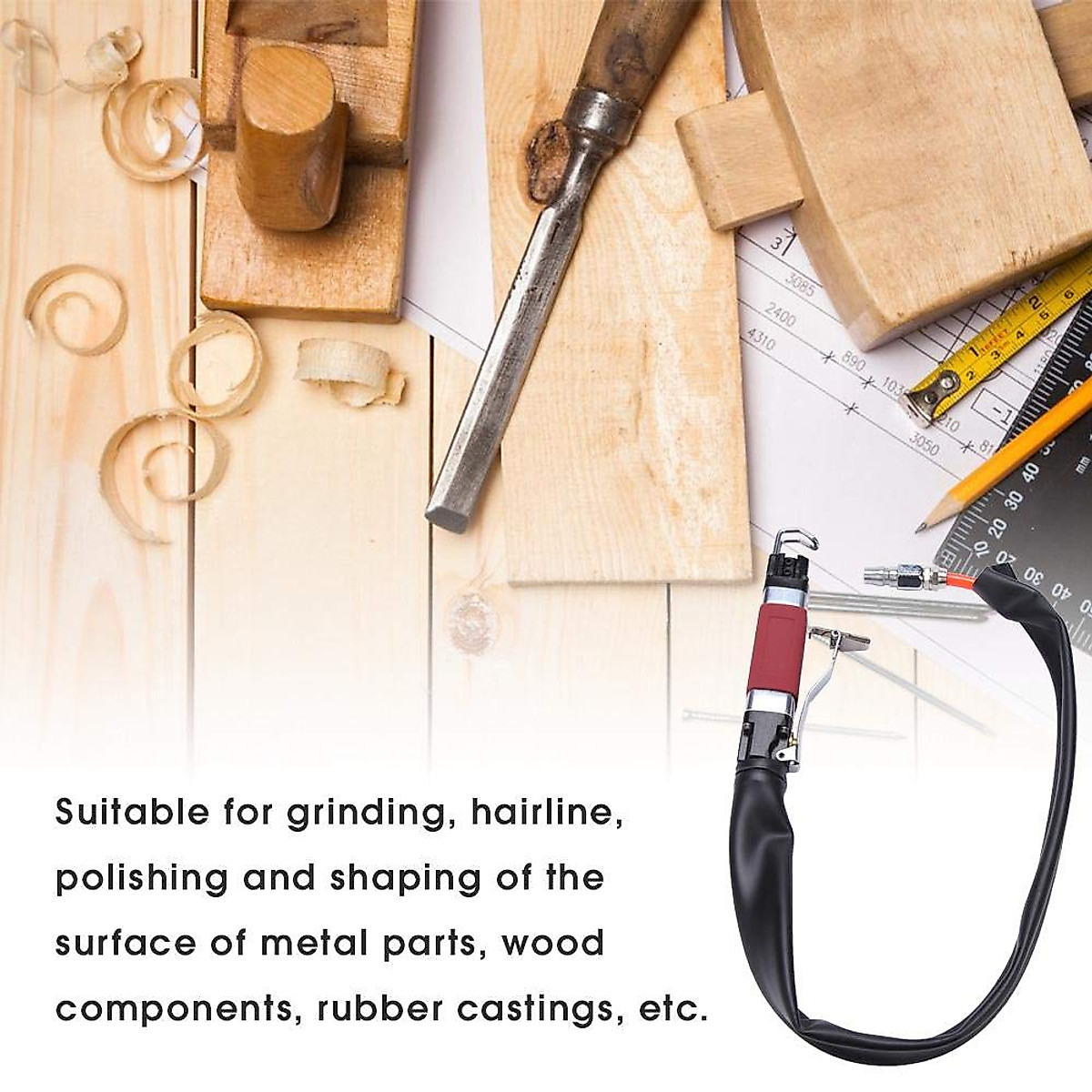 Air Body Saw File, Reciprocating Power Saws Pneumatic Grinding Tool Reciprocating Machine 3400rpm 1/4 Inch, Air Body Reciprocating Saw File, Grinding Buffing Polishing Sanding Tools