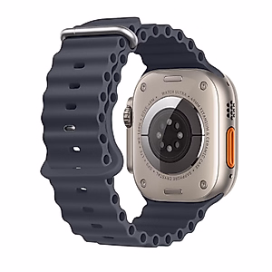 Ycysh 5 Pack Silicone Compatible with Apple Watch Ultra Ocean Band 49mm 45mm 44mm,Women Men Soft Sport Strap for iwatch Series Ultra 8 SE,44/45/49mm Black,White,Midnight,Red,Orange HYSL5PB49