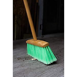 BLYSK Indoor/Outdoor Heavy Duty Wooden Broom Brush, Sweeper, Head Replacement Soft bristles, Great use for Home, Kitchen, Room, Office, Patio, Deck Floor (Broom Head)