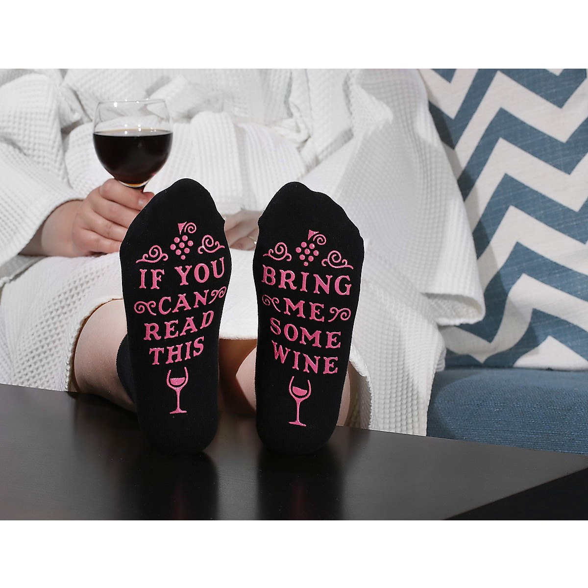 Cavertin Women's Mom Grandma Retirement Dentist Teacher Nurse Socks with Gift Box Gifts for Her (Wine)