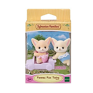Calico Critters Fennec Fox Twins, Set of 2 Collectible Doll Figures