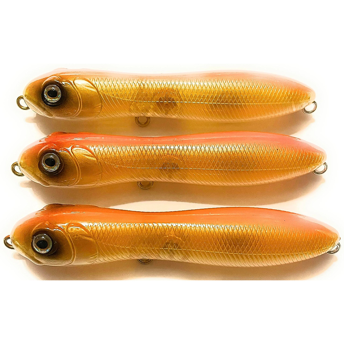 Catfish Rattling Line Floats Lure Demon Dragon Style Peg Floats (3-Pack, Goldfish)