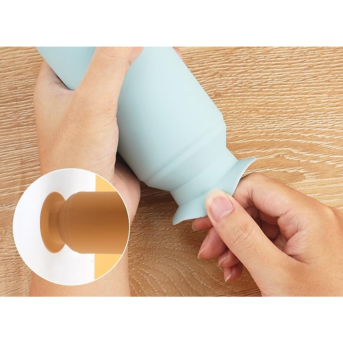 Silicone lightweight waterproof zipper pencil case pencil bag/pouch, cute colourful pencil shape, safe and quality (Sky Blue), QS-2010