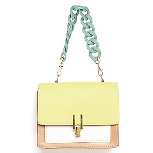 SOIMISS Chain Strap Plastic Purse Chain Bag Chain Strap Short Handbag Strap for Women Handbag Bagre Placement Accessory (Grey)