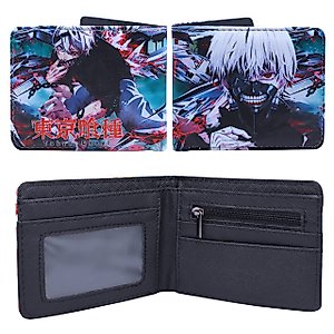 Amatensu Anime Characters Juzo Suzuya wallet Touka Kirishima wallet Ken Kaneki wallet F