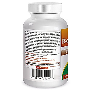 Best Naturals Betaine HCL 648 mg 250 Capsules