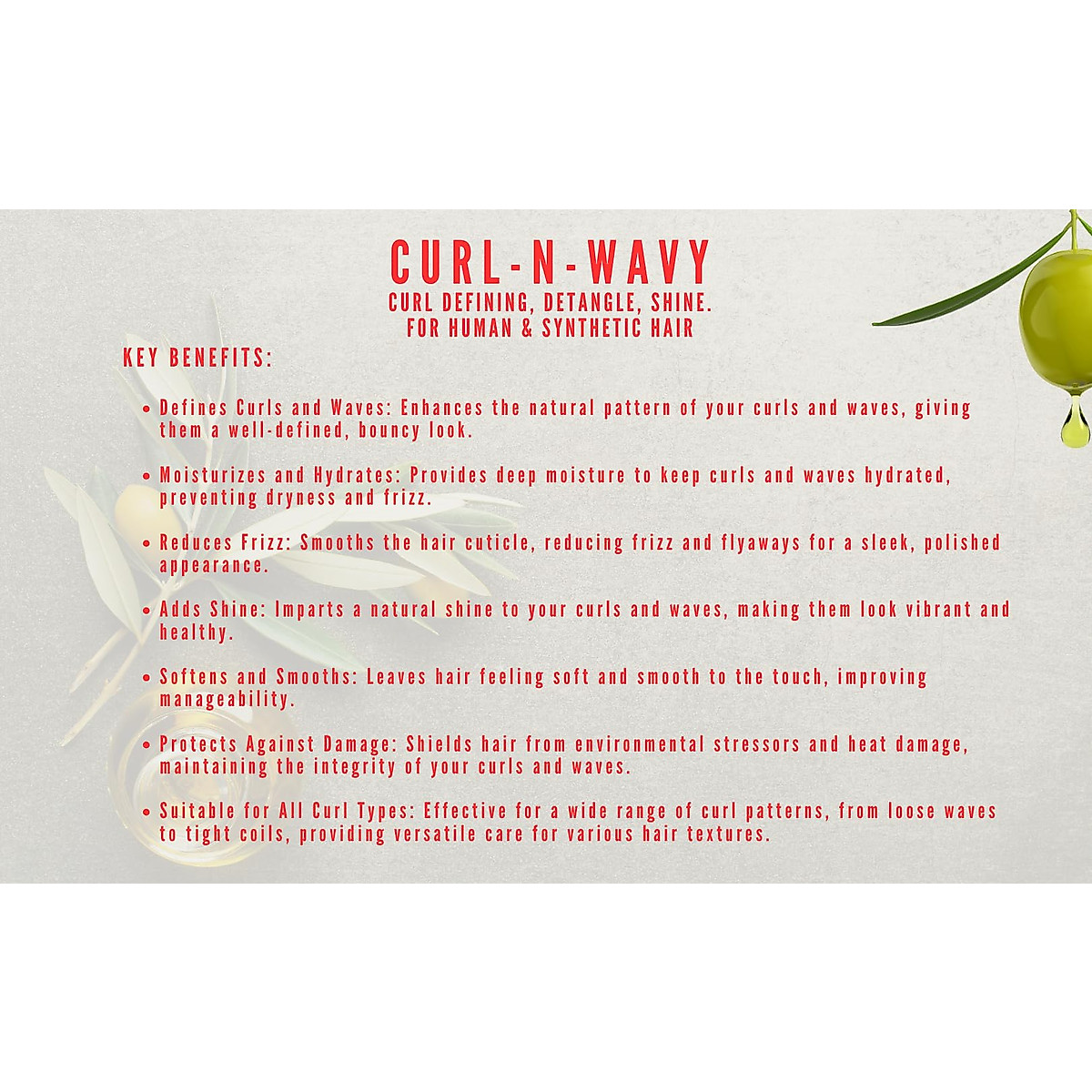 On Natural Next Image Curl-n-Wavy Curl Defining Conditioner and Detangler Oilive Oil, Shea Butter, Jojoba Oil & Vitamin E, 8 Ounce