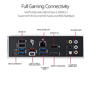 ASUS ROG Strix B550-F Gaming AMD AM4 Zen 3 Ryzen 5000 & 3rd Gen ATX Motherboard (PCIe 4.0, 2.5Gb LAN, BIOS Flashback, HDMI 2.1, Addressable 2 RGB Header and Aura Sync) (Renewed)