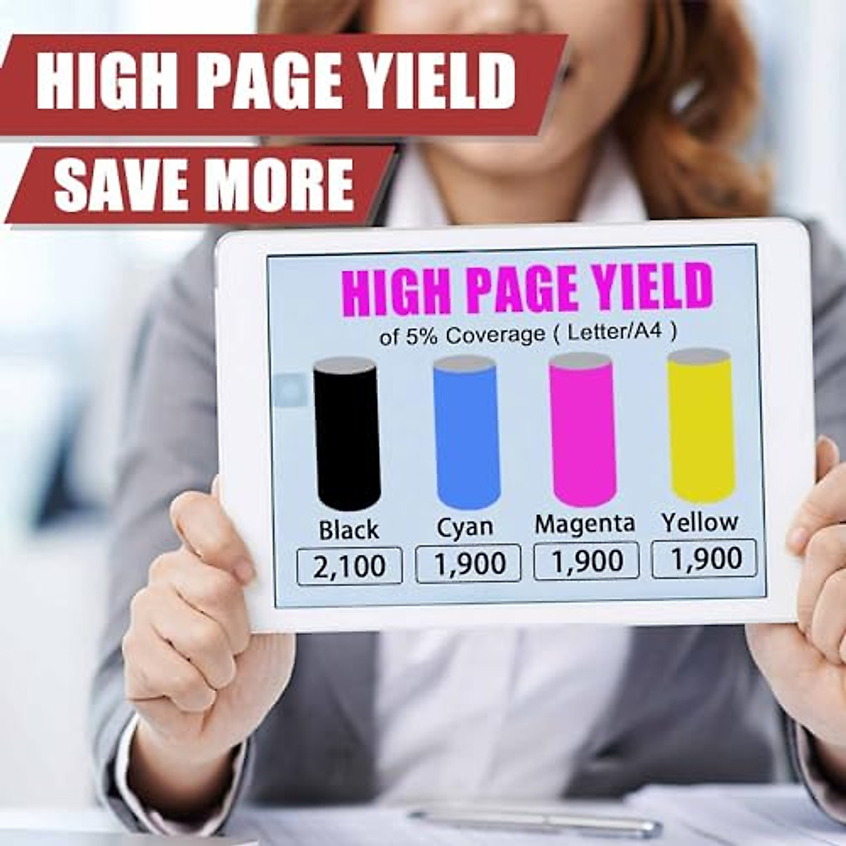 Replacement CRG069 Toner Cartridges Compatible for Canon CRG069 CRG-069 069 Toner Cartridge Work for Canon LBP673 MF750 LBP673CDN LBP673CDW LBP674CX MF752CDW Printer Combo Pack