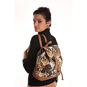 Signare Tapestry Fashion Backpack Rucksack for Women with Labrador Dog (RUCK-LAB)