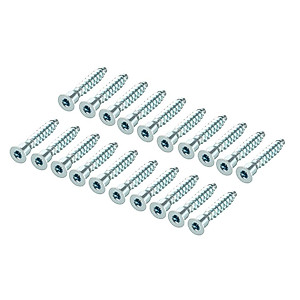 uxcell Furniture Confirmat Screw 7x39mm Hex Socket Wood Screws Zinc Plated 20pcs