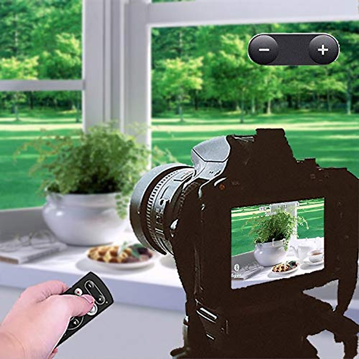 PHOLSY ML-L7 Bluetooth Camera Remote Wireless Shutter Release Control Compatible with Nikon Z30, Z6 II, Z7 II, Z fc, Z50, COOLPIX B600, A1000, P1000, P950