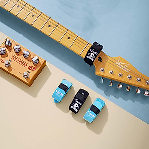 Guitar String Mute Dampener - Guitto Guitar Noise Reducer Dampener Universal Guitar Fretboard Muting Wraps Fit for Electric Wood Acoustic Guitar Bass Musical Instruments Accessory